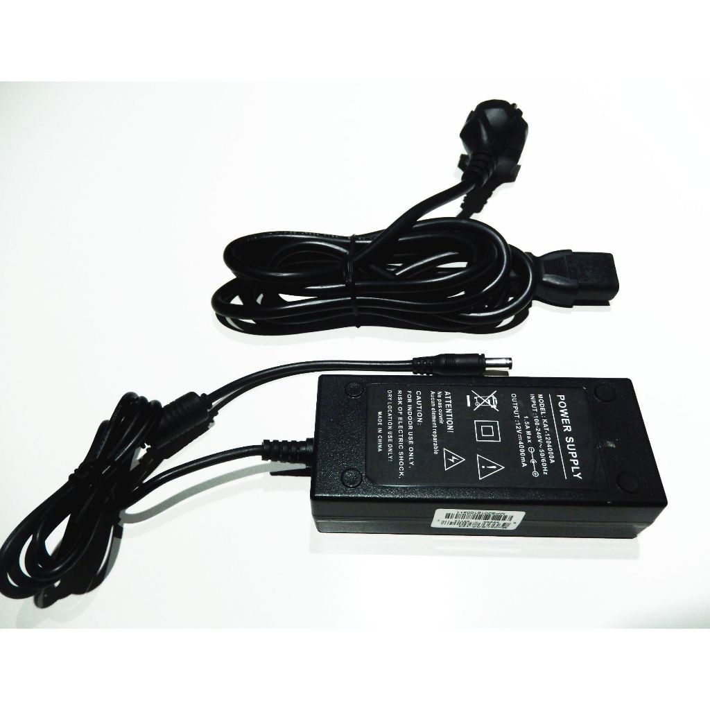 POWER SUPPLY AC adapter KAT-1204000A (output: 12V 4A ) | Shopee Singapore