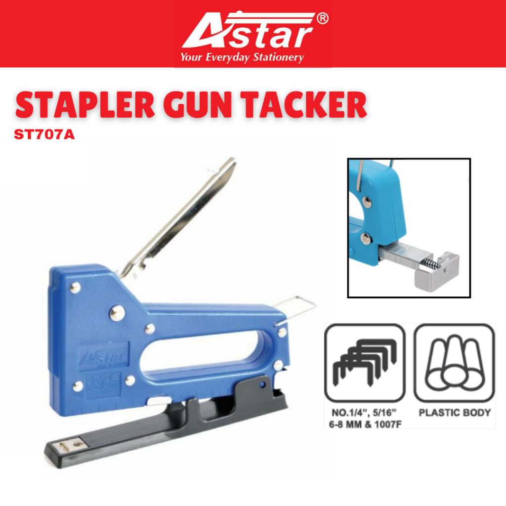 ASTAR Mini Stapler Gun Tacker Heavy Duty ST707A (Price For 1 Pcs ...