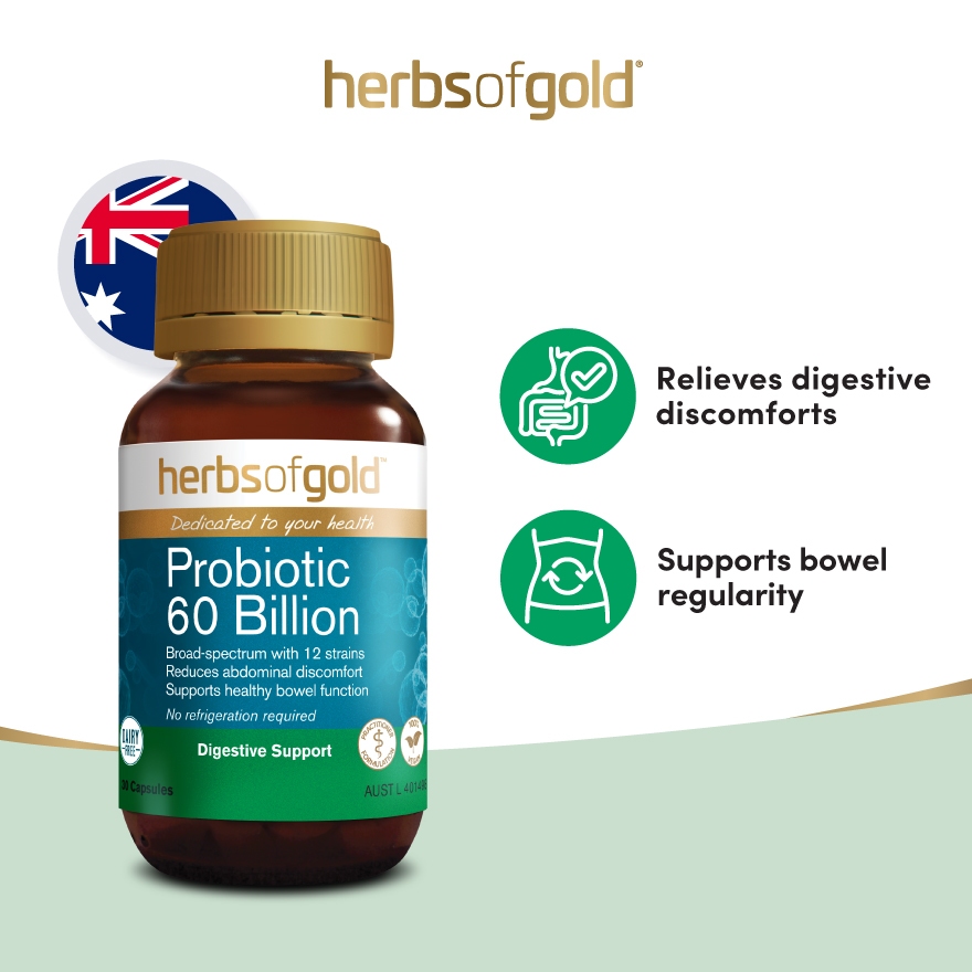 Herbs of Gold Probiotic 60 Billion 30s (EXP 08-2026) FREE* Cabbage ...