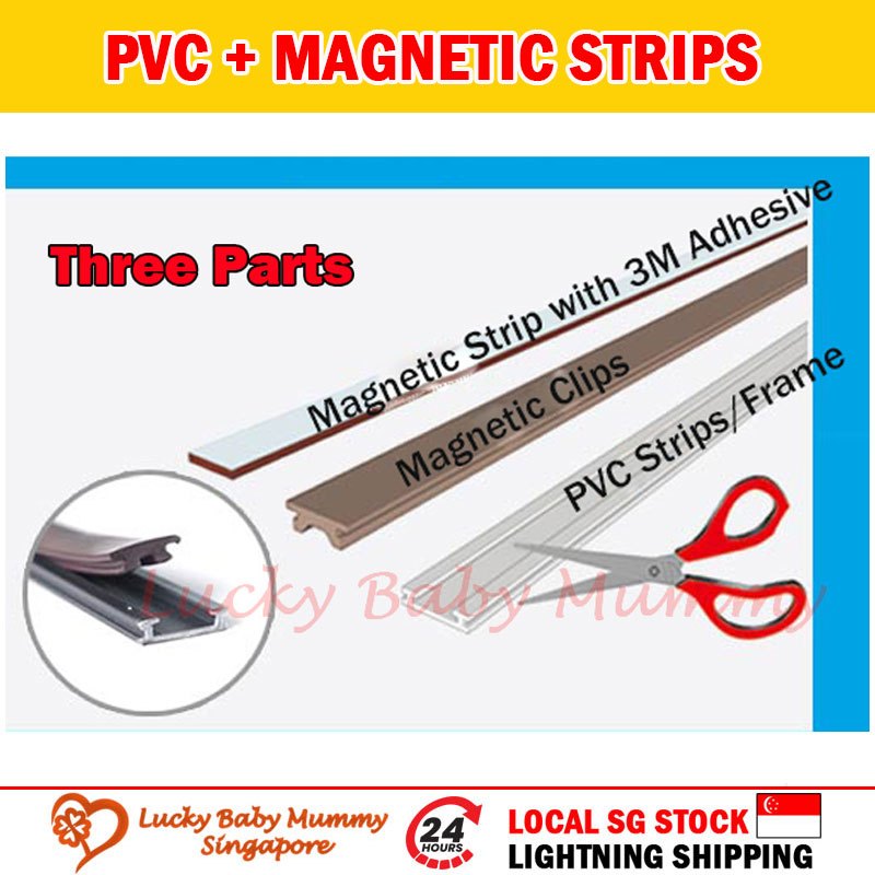 【Strips】DIY Magnetic Mosquito / Insect Screen Kit window netting ...