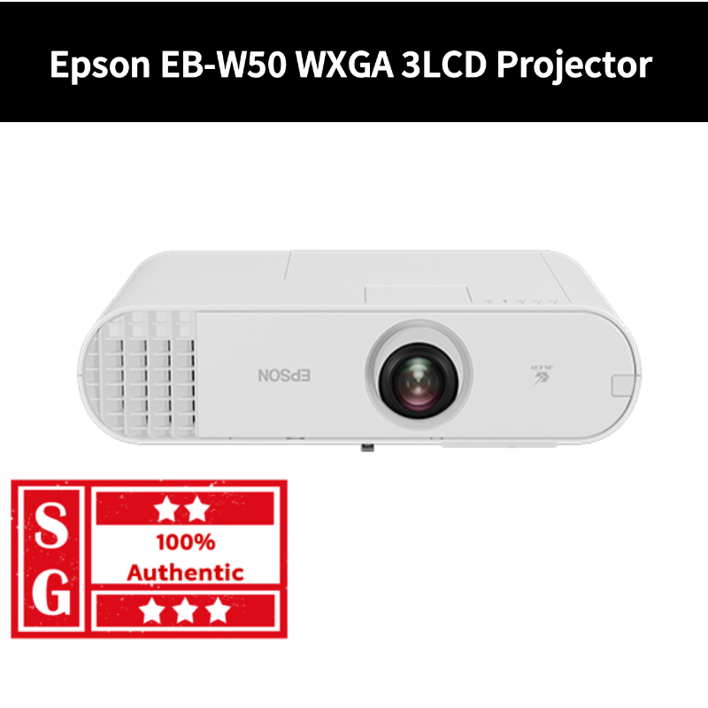 Epson EB-W50 WXGA 3LCD Projector Wireless Projector Epson 3LCD Projector Office Projector Table ...