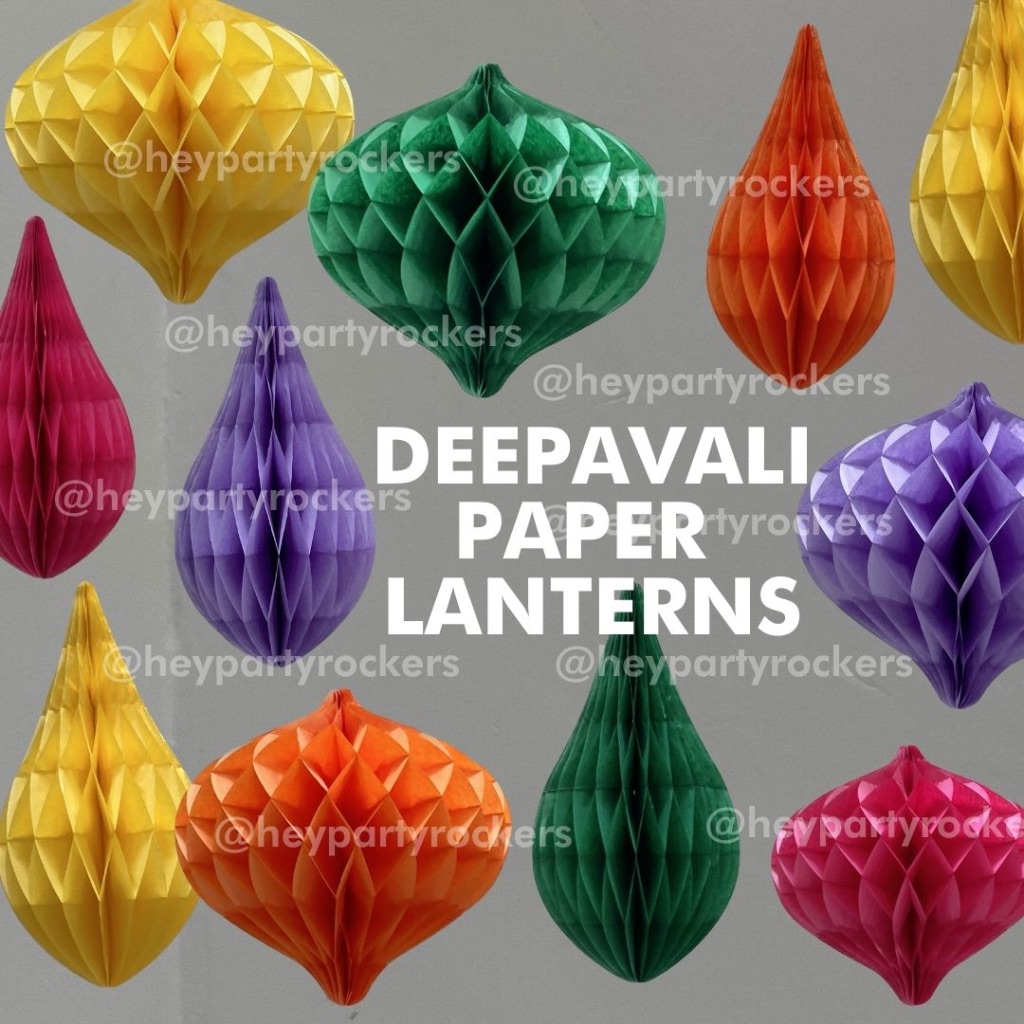 Deepavali Decorations Paper Lanterns for Diwali Celebration | Shopee ...