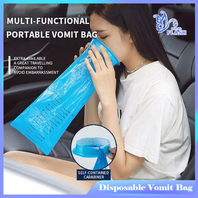 ⚡SG HOT SALE⚡Disposable Vomit Cleaning Bag Emergency Urine Bag Motion ...