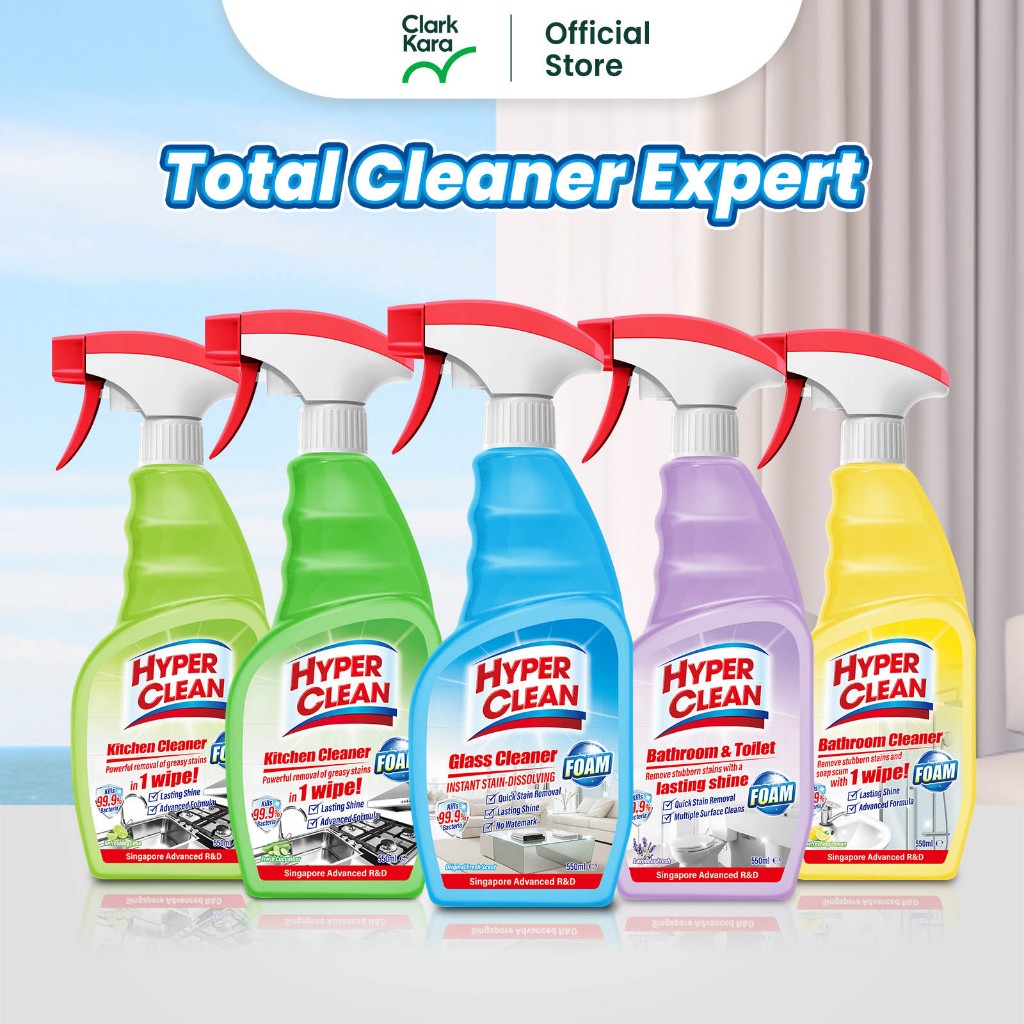 HYPERCLEAN 550ml Cleaning Supplies | Kills 99.9%Bacteria( Kitchen ...