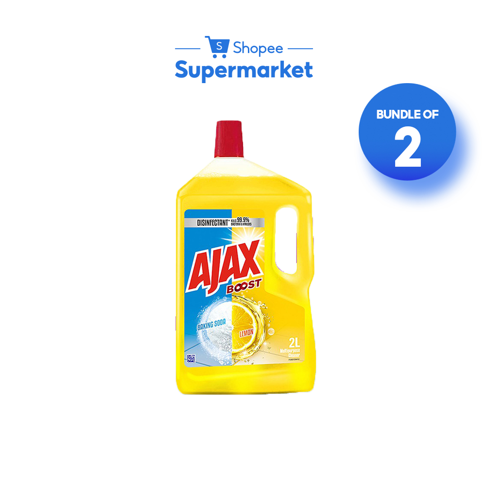[Bundle of 2] Ajax Boost Floor Cleaner Assorted (2L) | Shopee Singapore
