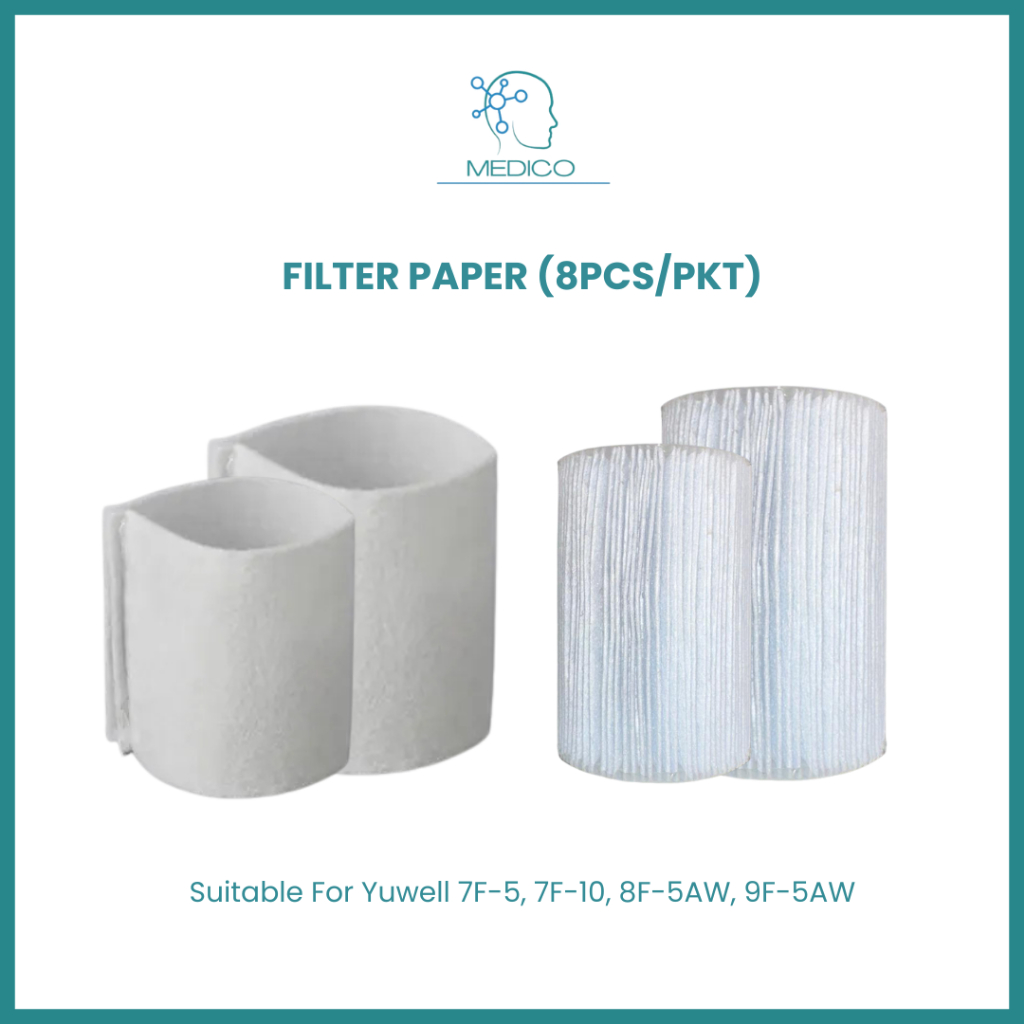 Yuwell Oxygen Concentrator Filter Paper (8pcs) 7F-5/7F-10/8F-5A/9F-5AW ...