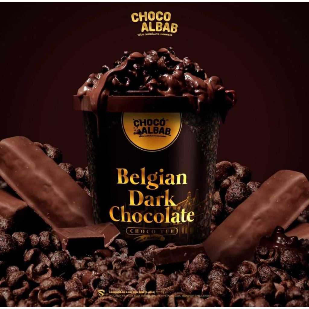 [Premium Chocolate] Choco Albab Belgian Dark Chocolate Choco Tub With ...