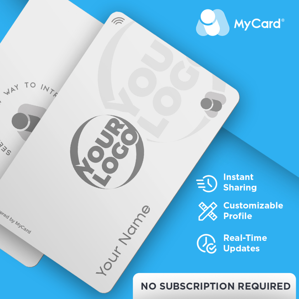 MyCard - White (Custom) | Digital Business Card | Paperless NFC Name ...