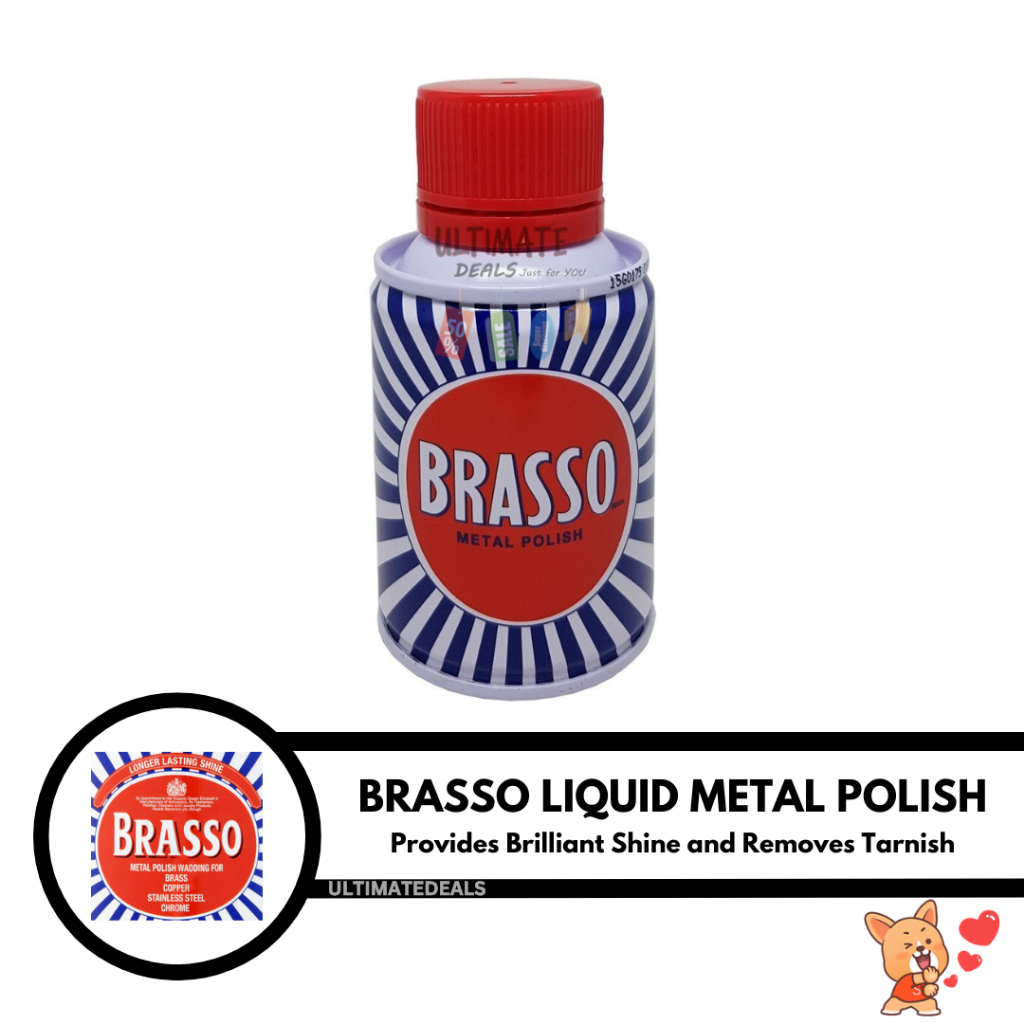 Brasso Liquid Metal Polish - Provides Brilliant Shine and Removes ...