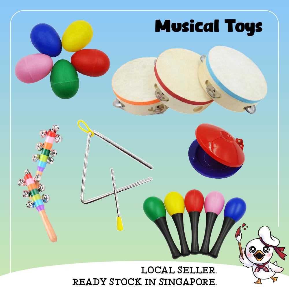 🇸🇬🚚 Musical Toy | Pre-School | Early Childhood | Maracas | Bells | Castanet | Triangle ...