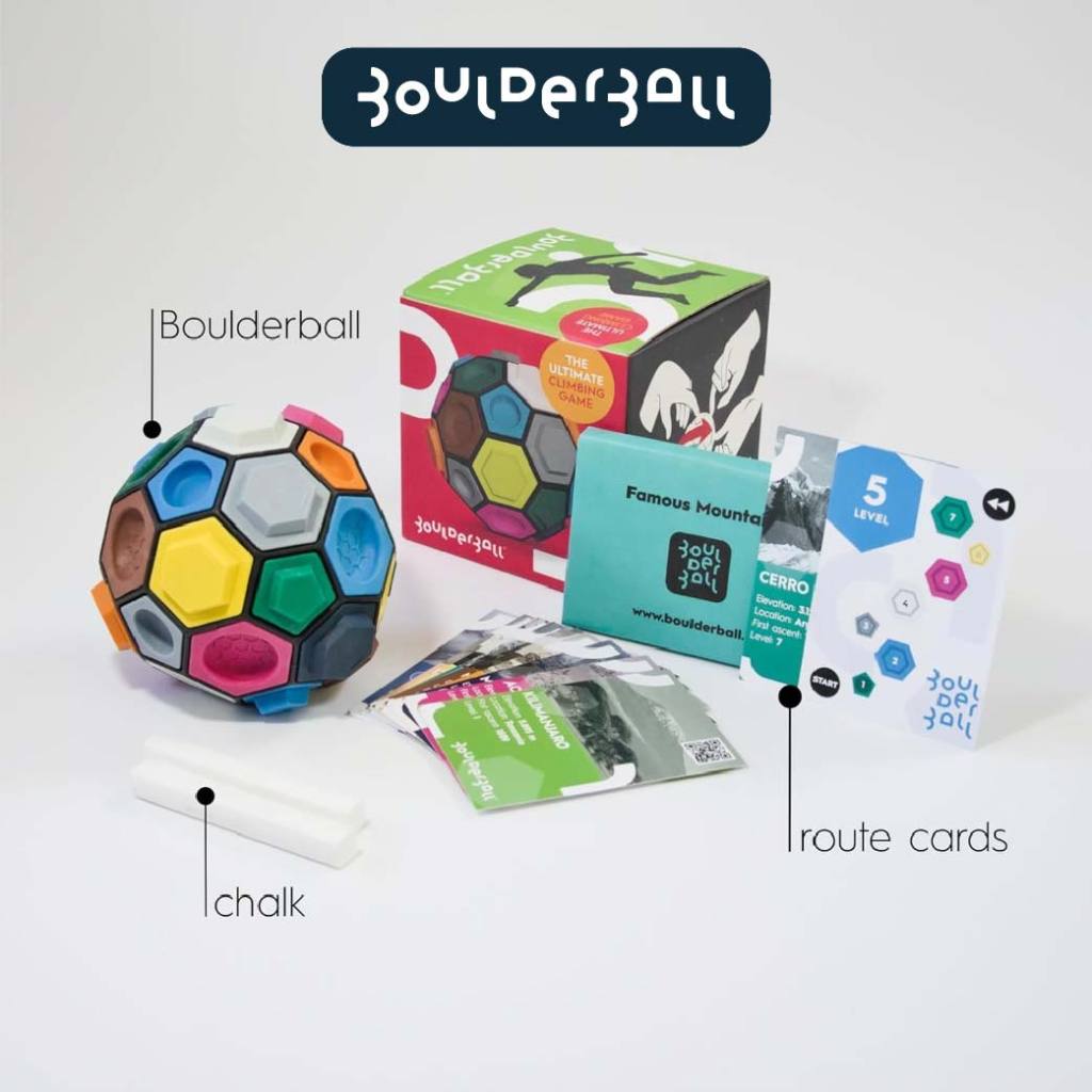 Boulderball Rock Wall Climbing Hand Ball - Indoor Outdoor Game Finger ...