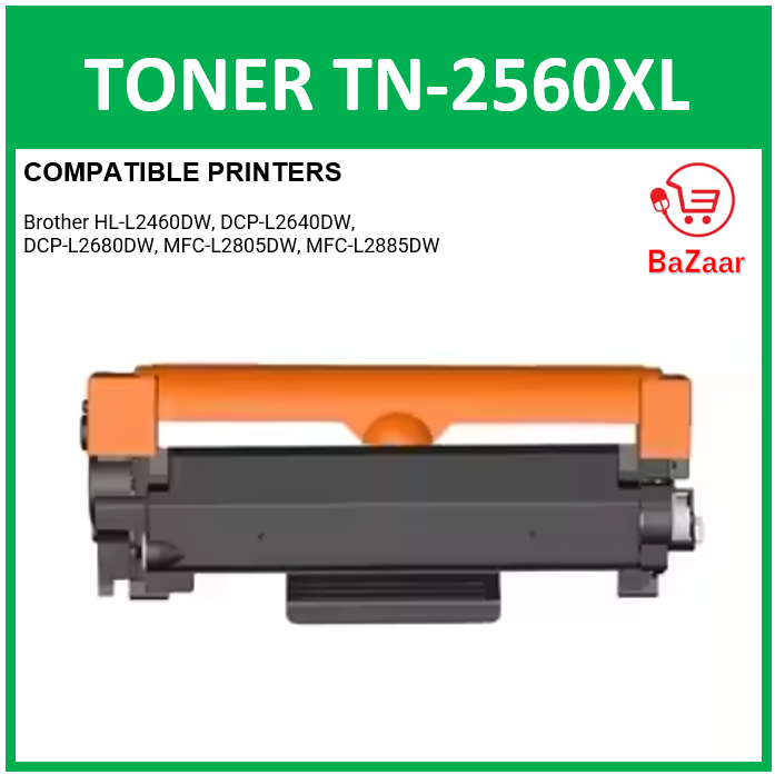 Compatible Brother TN-2560 TN-2560XL Toner 2560 DR-2560 DR2560 Drum ...