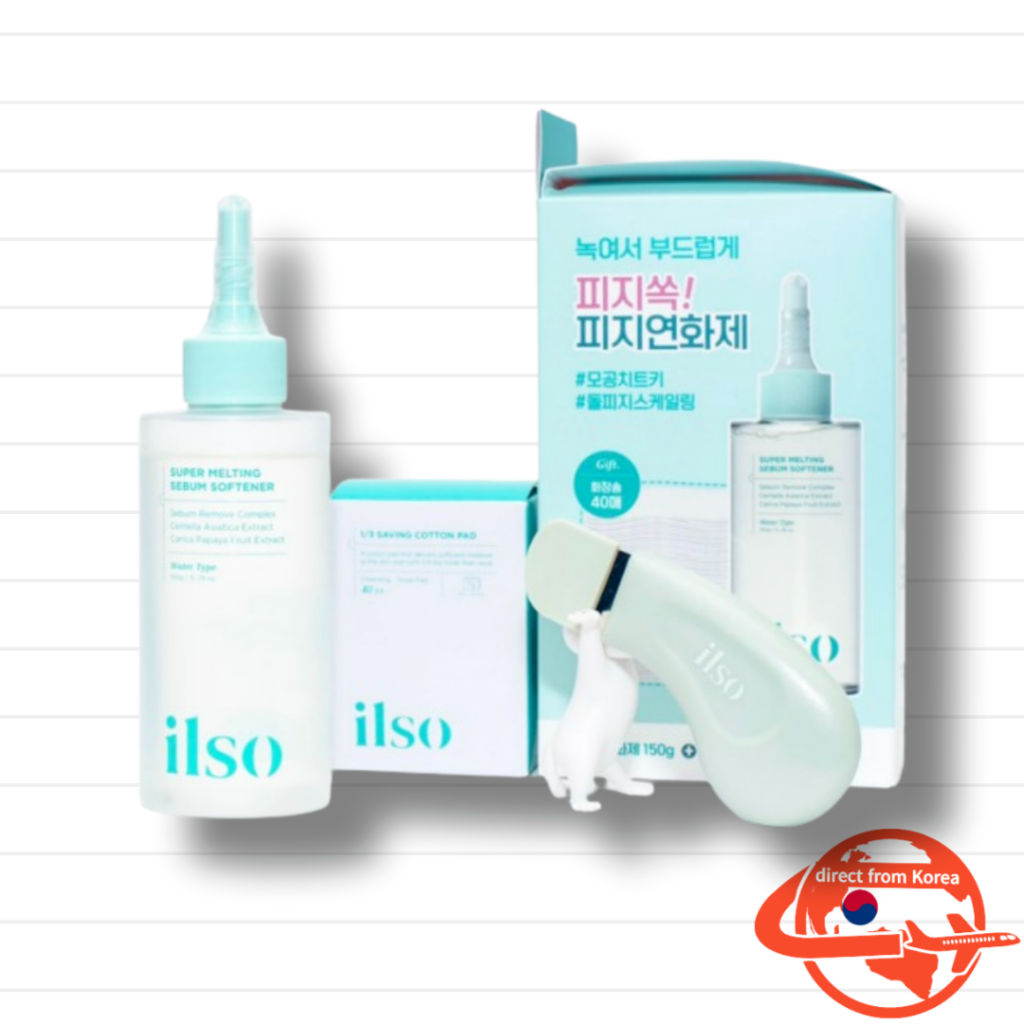 [ilso] Super Melting Sebum Softener 150ml+Cotton Pad 40ea/ Natural Mild ...