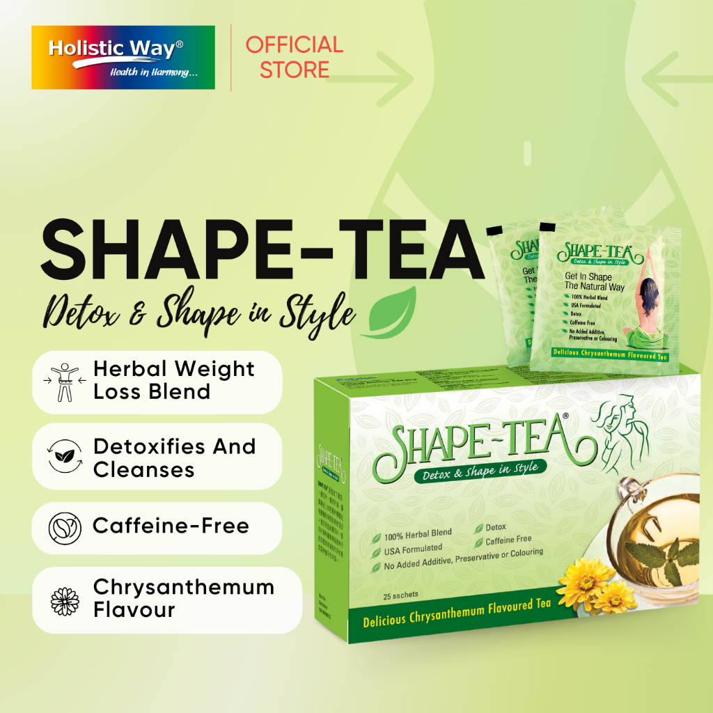 SHAPE TEA Slimming Tea - Detox and Shape in Style (25 Sachets) | Shopee ...