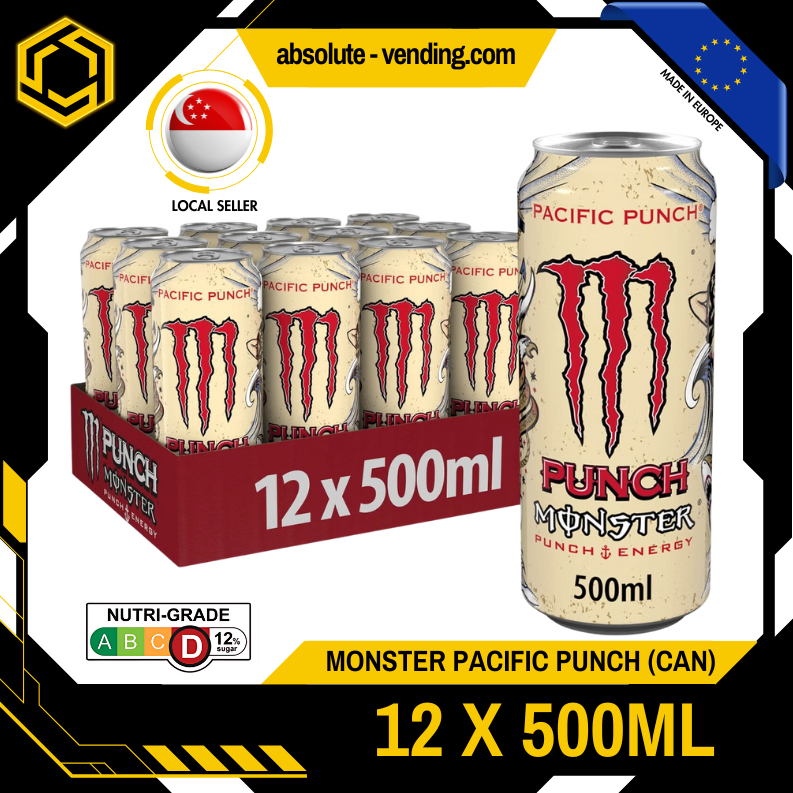 MONSTER ENERGY PACIFIC PUNCH 500ML X 12 (CAN) | Shopee Singapore