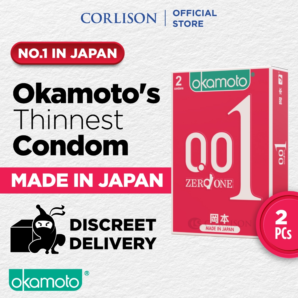 Okamoto 001 Polyurethane Condoms 2s | Non-latex Ultra Thin | Shopee ...