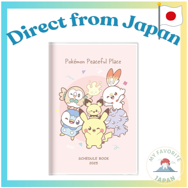 Sunstar Stationery Pokemon 2025 Planner Monthly B7 Collection S2958619 ...