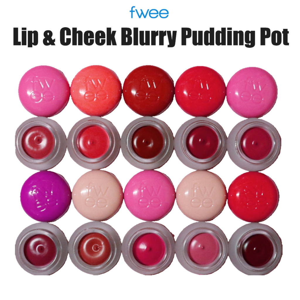 [FWEE] Lip & Cheek Blurry Pudding Pot 4g (35 Shades) | Korean Multi-Use ...