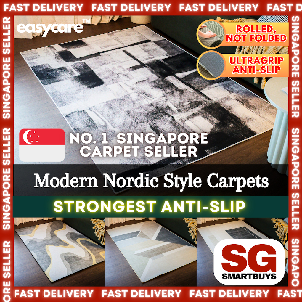 𝗦𝗚𝗦𝗠𝗔𝗥𝗧𝗕𝗨𝗬𝗦 | [200x300cm] Easycare™ Carpets 🇸🇬 Modern Classic Nordic ...