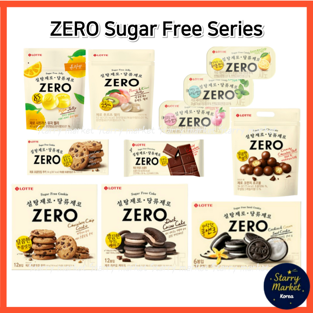 LOTTE ZERO Sugar Free Snack Series – Cookies / Cakes / Chocolate ...