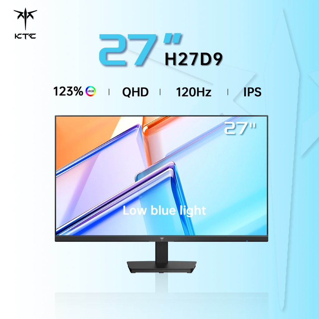 KTC 27" 2K QHD IPS 120Hz Gaming Monitor 2560×1440 Low Blue Light ...