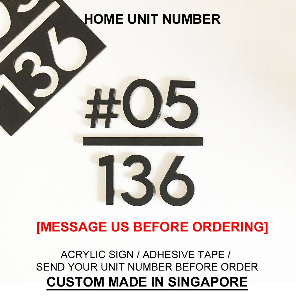 HT3 LM - HDB Unit Number, Condo Number, Address Sign, House Number ...