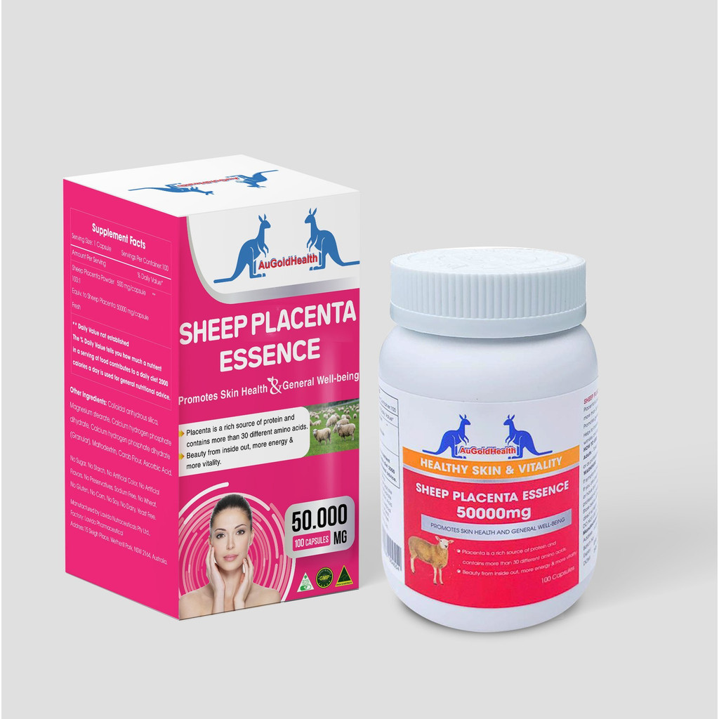 Augoldhealth Sheep Placenta Health Protection Food 50,000mg Box of 100 ...