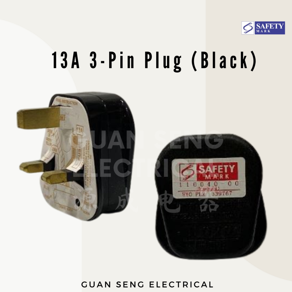 Britz 13A & 15A 3 Pin Plug with Fuse - Singapore Safety Mark | Guan ...