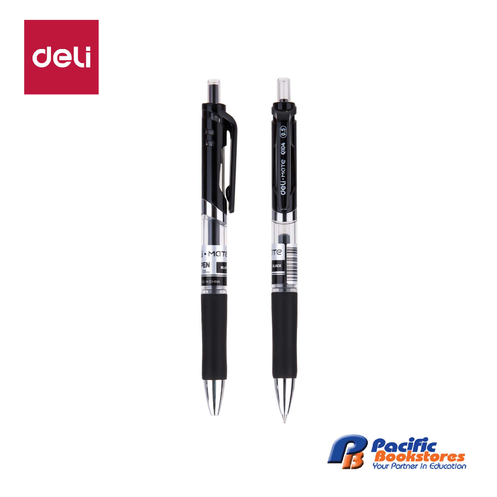 Deli EQ104 Retractable Gel Pen 0.5mm (Per Piece) | Shopee Singapore