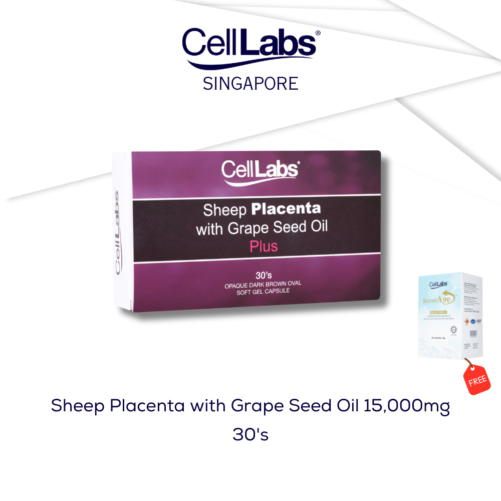 CellLabs Sheep Placenta 15,000mg [Free NMN ReverAge 30's] | Shopee ...