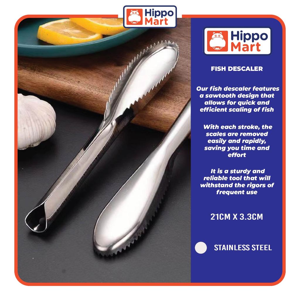 Fish Descaler | Scale Remover | Efficient Manual Peeler | SUS304 ...