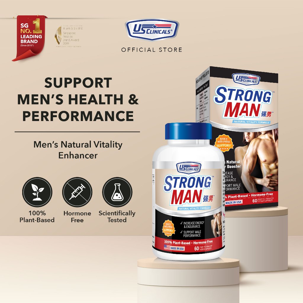 US Clinicals StrongMan 60s | Male Enhancement | Vitality Supplement ...