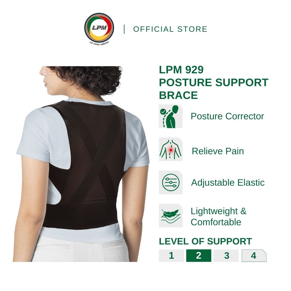 LPM Posture Support Brace 929 Adjustable Elastic Posture Corrector Help ...
