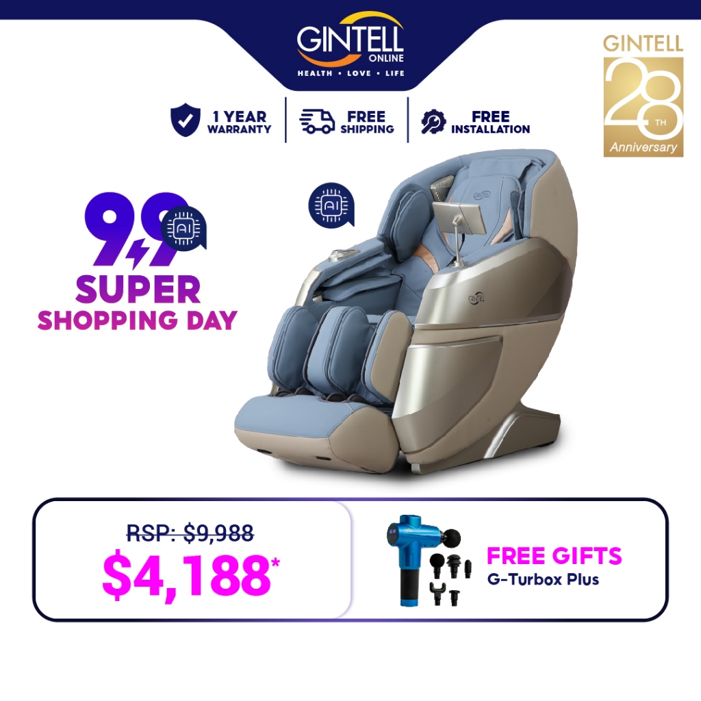 GINTELL S6 Plus 8 Hands Wellness Massage Chair | Shopee Singapore
