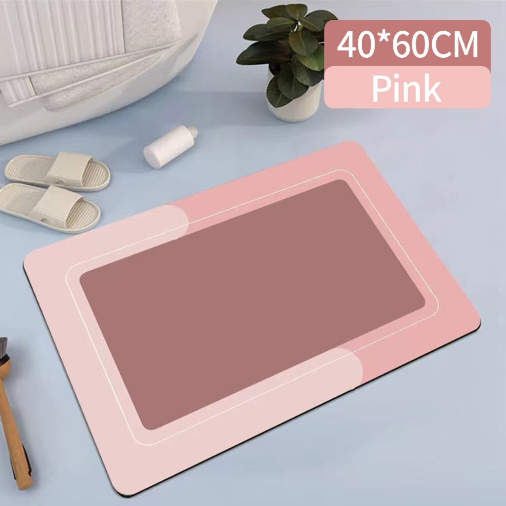 【HM】SG Stock Super Absorbent Diatom Mud Pad Floor Mat Kitchen Toilet ...