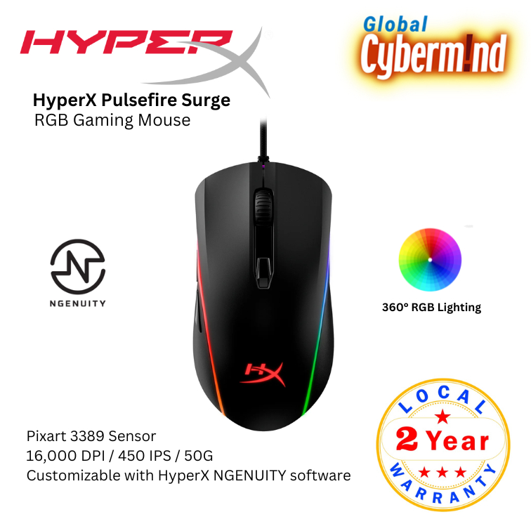 HyperX Pulsefire Surge RGB Gaming Mouse (Pulse Fire Surge) - 2 Years ...
