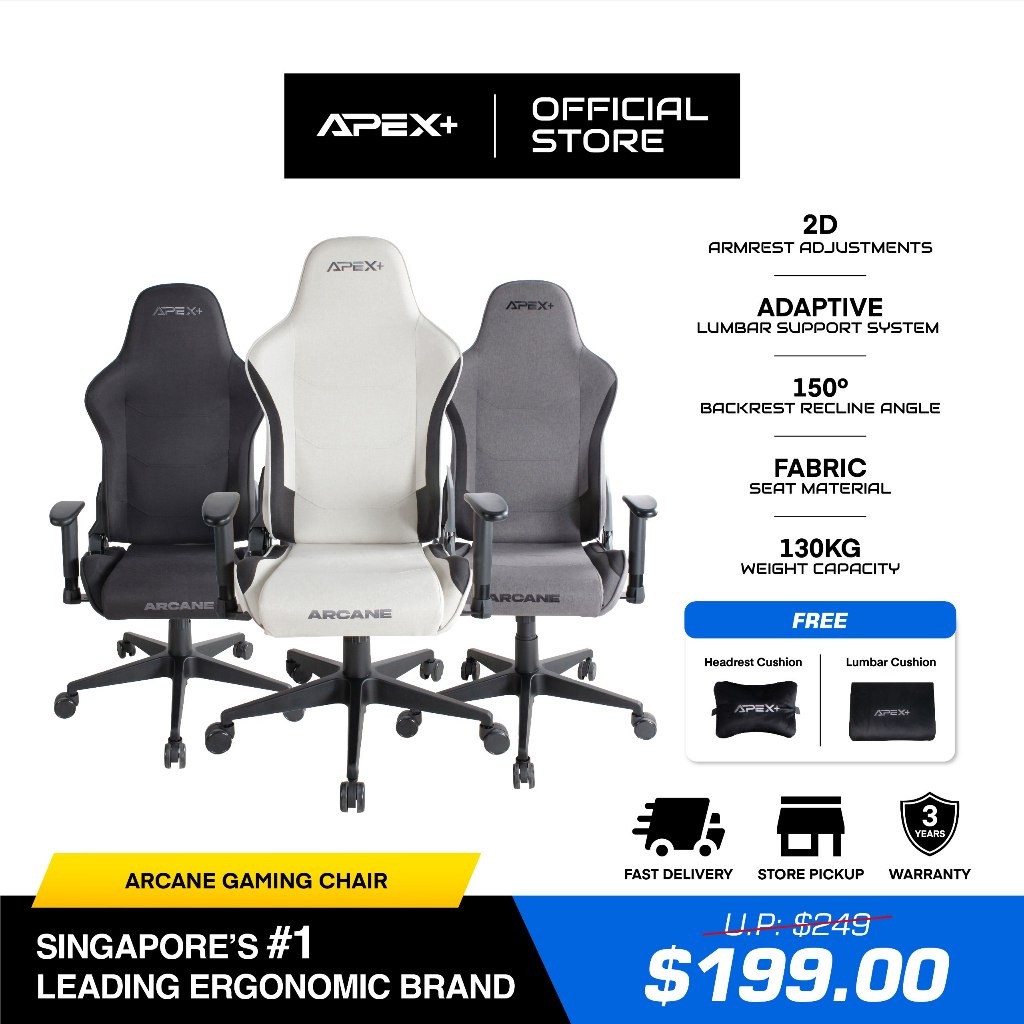ULTi APEX+ Arcane Gaming Chair | High-Performance Fabric | X4 | Shopee ...