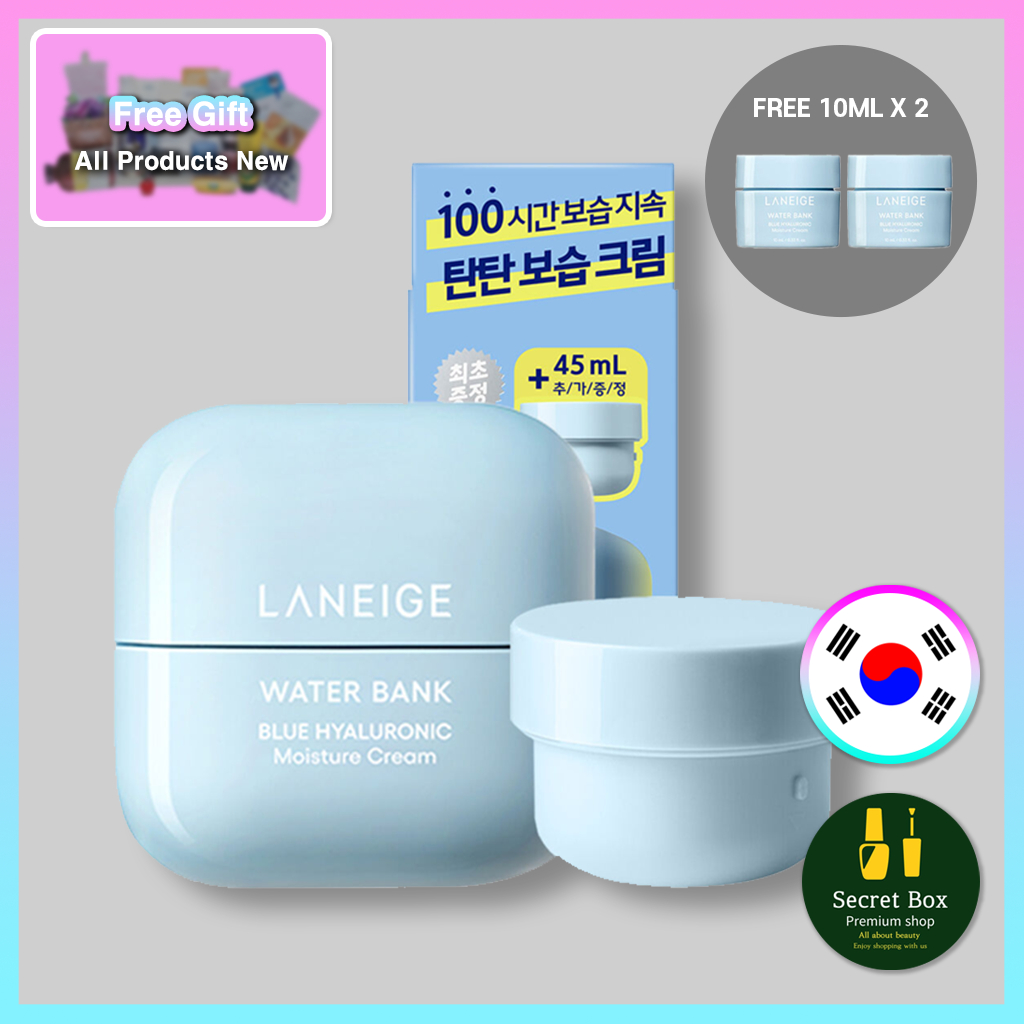 Laneige Water Bank Blue Hyaluronic Cream 45ml(MOISTURE) / Refill 45ml ...