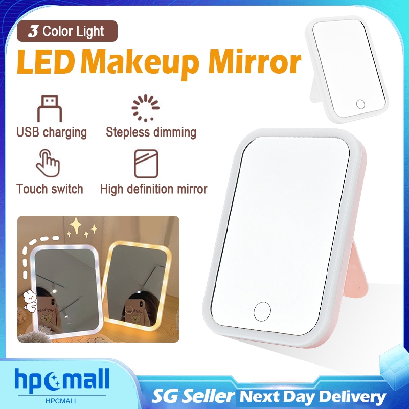 【SG Ready Stock】Mirror USB Charging LED Vanity Mirror with Light ...