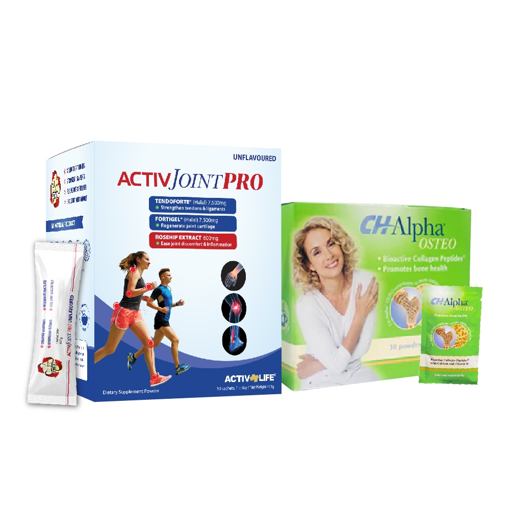 ActivJointPro + CH-Alpha Osteo (Total Bone & Joint Care) | Shopee Singapore