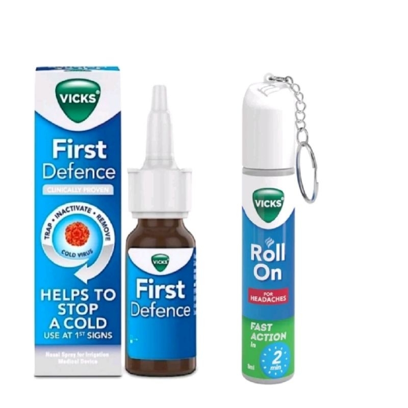 Vicks First Defence Nasal Spray 15ml / Vicks roll-on - migraine ...
