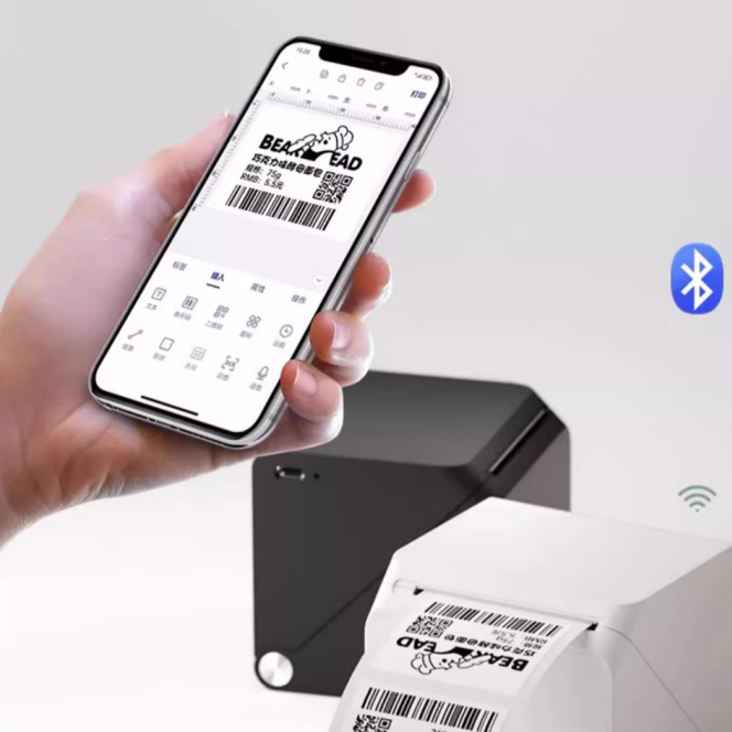 HPRT T260L Portable Bluetooth Thermal Label Printer Black | Shopee ...