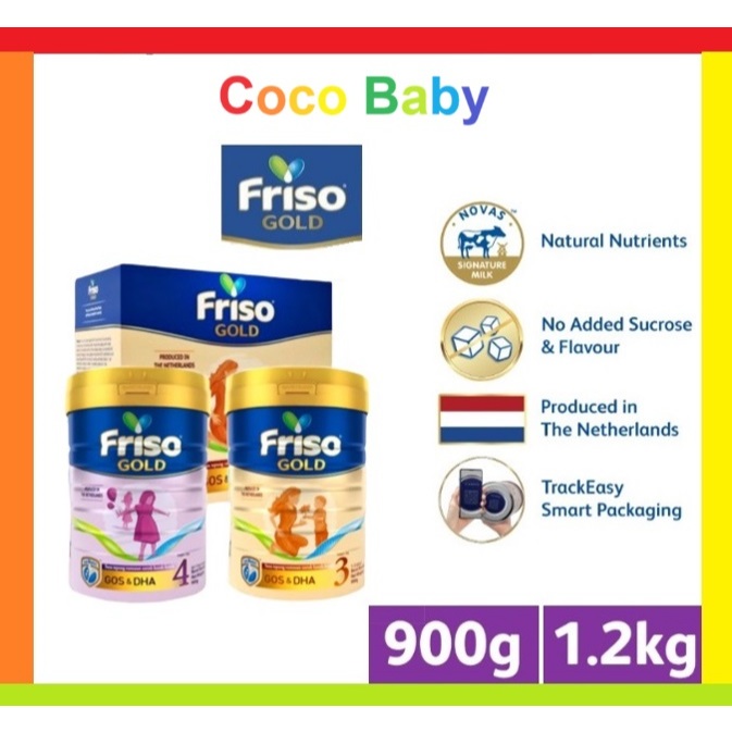 Friso Gold (Step 3 & 4) (Tin 900g / REFILL 1.2KG) Formula Milk Powder ...