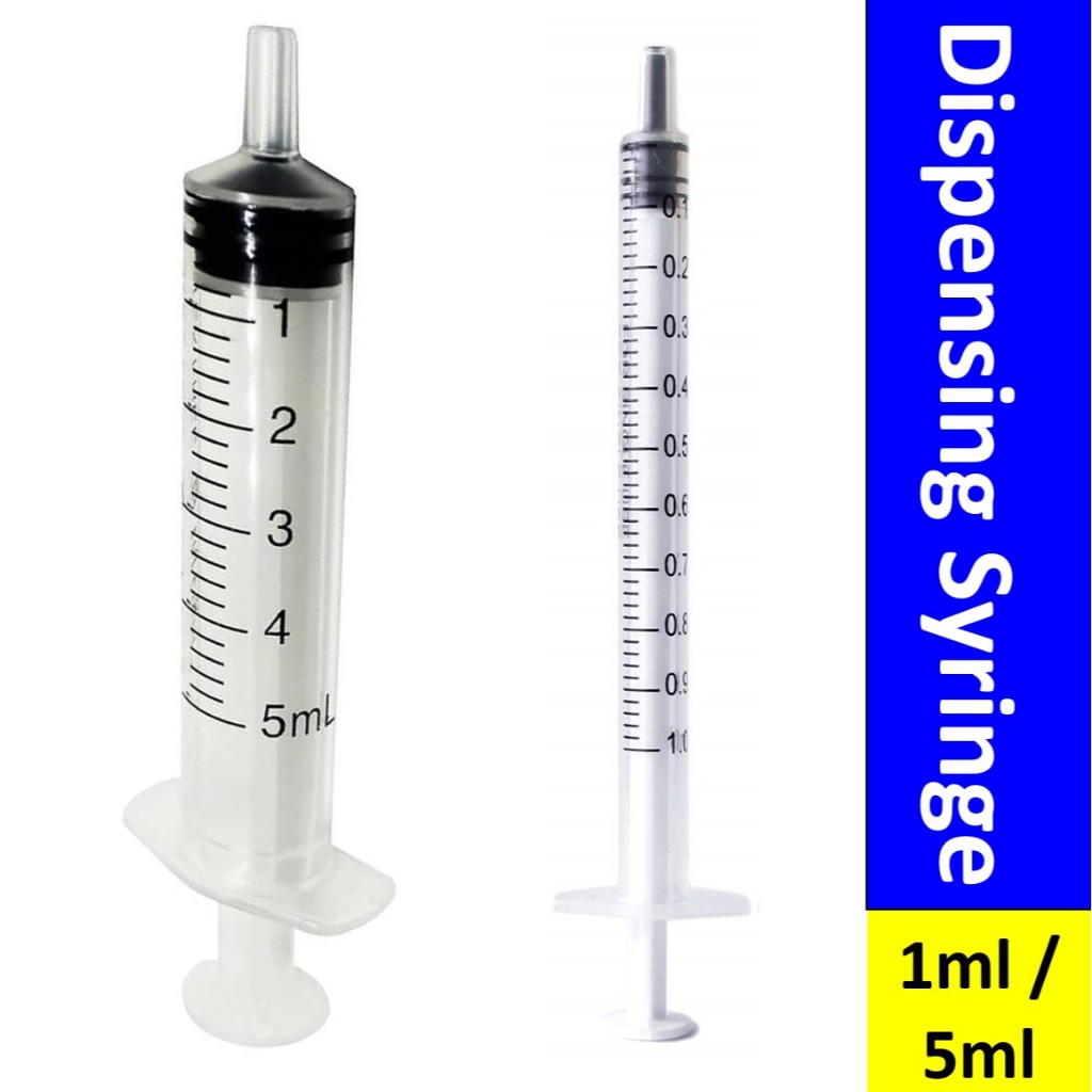 1ml / 5ml Dispensing Syringe without needle ️ Pet Bird Feeding Syringe ...