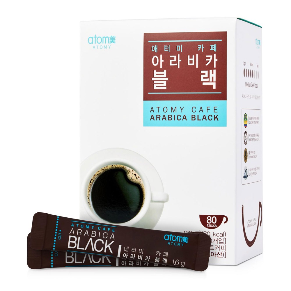 Atomy Cafe Arabica Black Coffee 80T /80 Sticks | Shopee Singapore