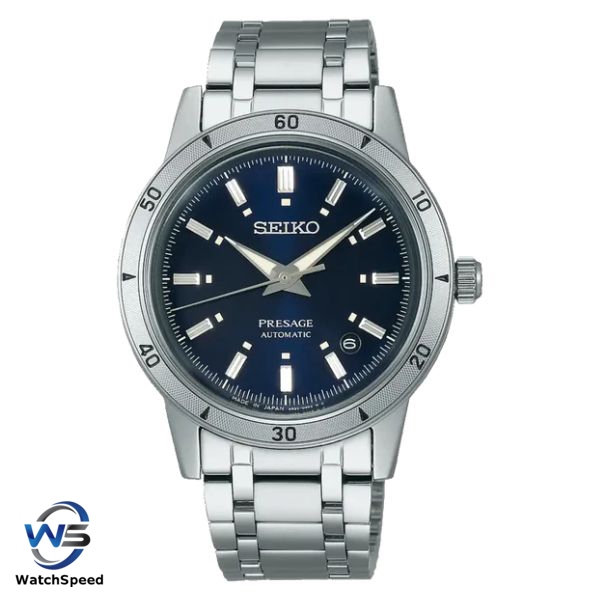 Seiko Presage SRPL07 SRPL07J SRPL07J1 Style 60's Blue Analog Automatic ...