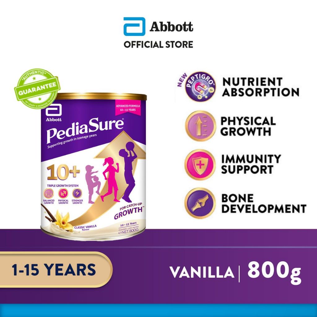 PediaSure 10+ Vanilla Powder (800g) | Shopee Singapore