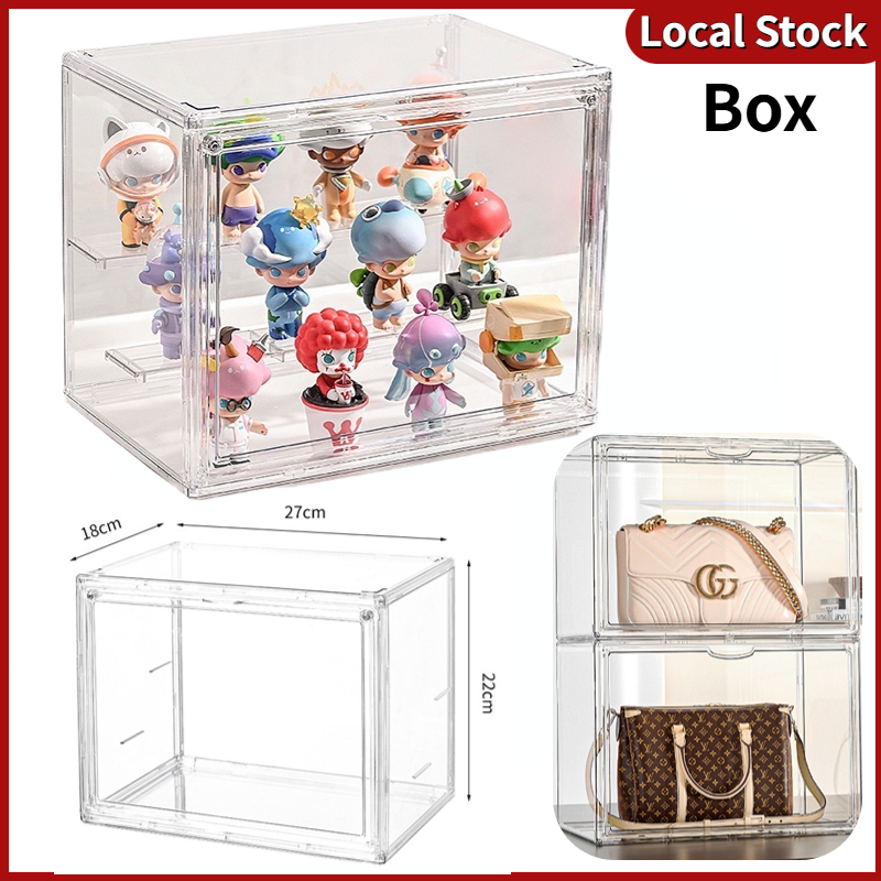 （SG STOCK）Popmart Display Box Acrylic Toy Display Box Transparent ...