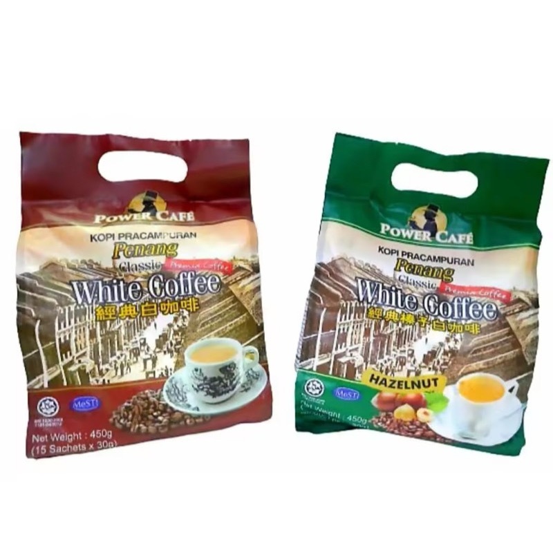 Power Cafe Penang Classic 15 sachets×30g White Coffee Classic ...
