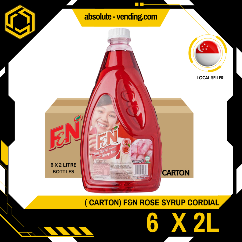 F&N Rose Syrup 2L X 6 (BOTTLE) | Shopee Singapore